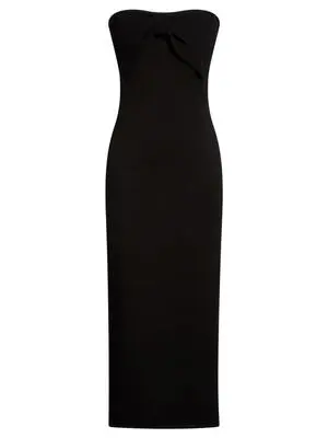 Chloé Sleeveless Strapless Maxi Dress With Bow Detail - Black