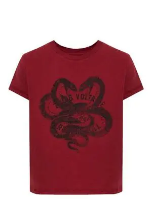Zadig&Voltaire Zadig & Voltaire Printed Short Sleeve T-shirt Red
