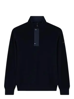 PAUL & SHARK Paul & Shark Standcollar Half-Placket Knit Sweater