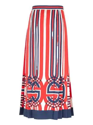 GUCCI Gucci Pleated Midi Skirt