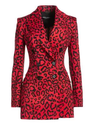 DOLCE & GABBANA Dolce & Gabbana Double-Breasted Leopard Print Blazer