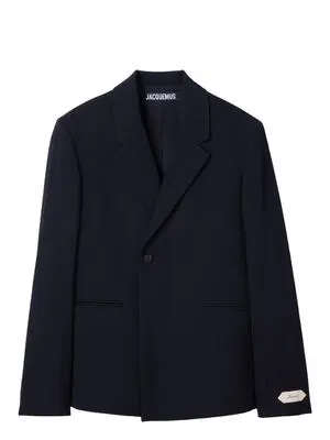 Jacquemus Double-breasted Blazer - Deep Navy Blue