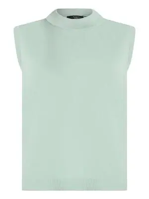 Max Mara MAX MARA Sleeveless Knit Crewneck Top Green