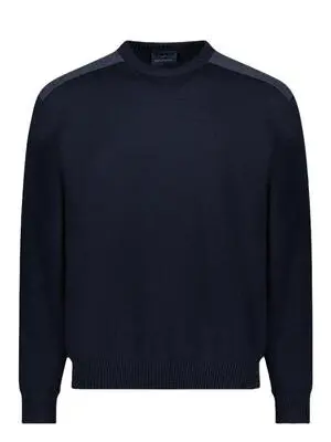 Paul & Shark Navy Crewneck Knit Sweater - Grey