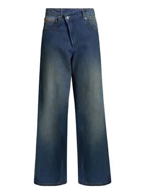 MAXCO. Loose Fit Wide Leg Jeans - Blue
