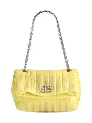 Balenciaga Large Leather Shoulder Bag - Yellow