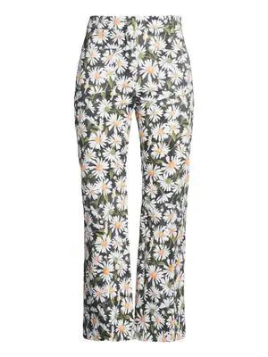 Max Mara Floral Print Trousers - Black