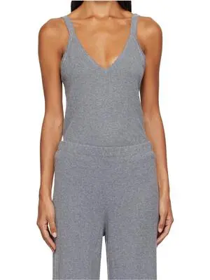 LISA YANG Lisa Yang V-Neck Knit Tank Top