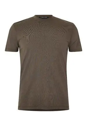 TOM FORD Minimal Shortsleeve Tshirt - Brown