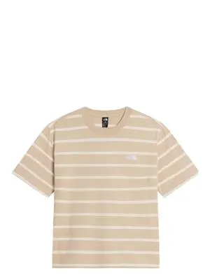 The North Face Khaki Stripe Short Sleeve T-shirt - Nude