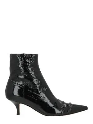MAISON MARGIELA Patent Leather Ankle Boots - Black