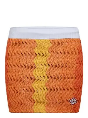 CASABLANCA Casablanca Crochet Knit Mini Skirt