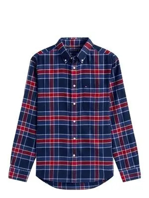 Tommy Hilfiger Check Long-sleeve Patterned Shirt - Blue