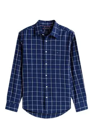 Tommy Hilfiger Check Long-sleeve Patterned Shirt - Blue
