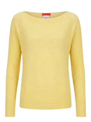 Max & Co. Lightweight Ribbed Knit Sweater - Yellow