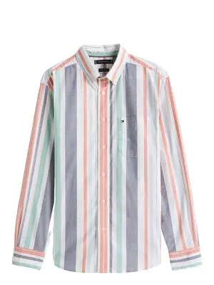 Tommy Hilfiger Stripe Long-sleeve Patterned Shirt - No