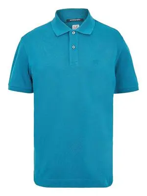 C.P. COMPANY Polocollar Knit Sweater - Blue