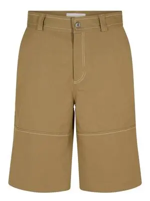 AMI Paris Worker Chino Shorts - Beige