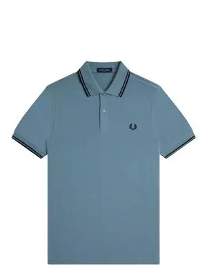 Fred Perry Classic Collared Shortsleeve Top - Blue