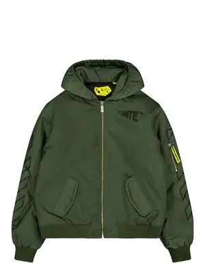 Off-White Hooded Jacket - Green