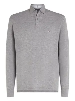 Tommy Hilfiger Long Sleeve Polo Shirt - Gray