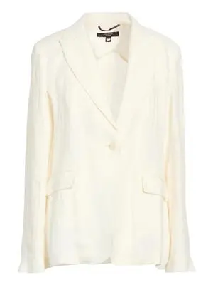 Max Mara Single-breasted Linen Blazer - Camel