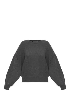 LISA YANG Veira Relaxed Knitted Crew Neck Sweater - Grey