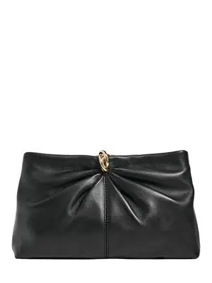 LOEFFLER RANDALL Loeffler Randall Corrine Gathered Clutch Black