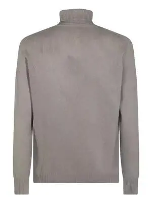 04651 / A TRIP IN A BAG Fine Knit Roll Neck Sweater - Grey