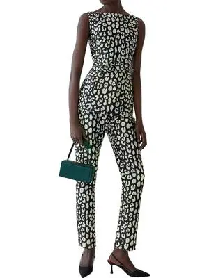 CAROLINA HERRERA Carolina Herrera Leopard-Print Cigarette Trousers
