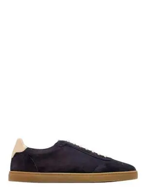 BRUNELLO CUCINELLI Brunello Cucinelli Navy Suede Lace-Up Sneakers