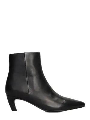 BIBI LOU Calista Pointed-toe Kitten-heel Ankle Boots - Black