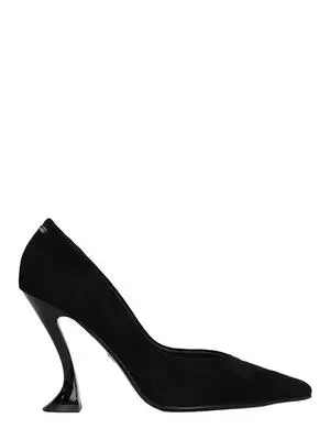 Lola Cruz Eugenia 95 Suede Pumps - Black