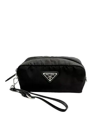 Prada Re-nylon Pouch Wristlet - Black