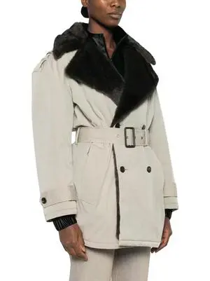 Alexander Wang Belted Double-breasted Coat - Neutrals