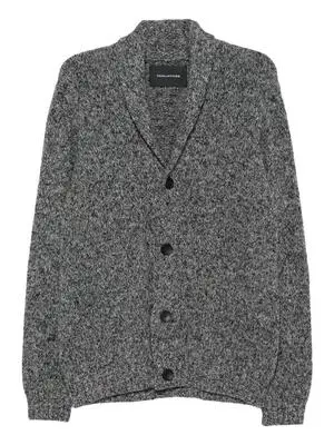 Tagliatore Shawl Collar Cardigan - Grey