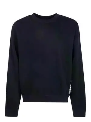 JIL SANDER Jil Sander Logo Print V-Insert Sweater