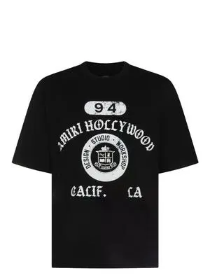 Amiri Graphic-print Cotton T-shirt - Black