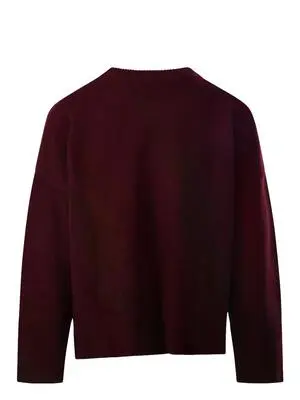 BEYOU Ribbed-knit Sweater - Red