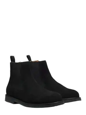 BOSS Suede Chelsea Boots - Black