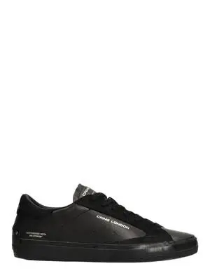 CRIME LONDON Distressed Panelled Sneakers - Black
