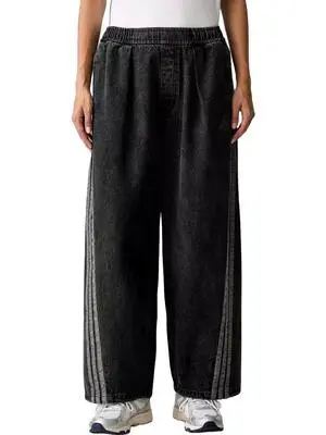 Adidas Stadium Washed Denim Loose Jeans - Black