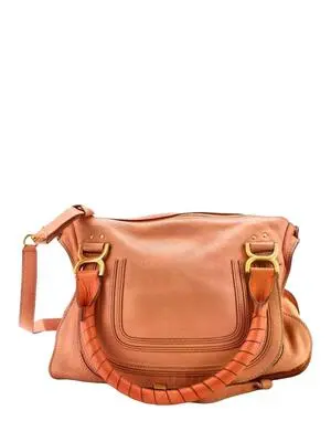 Chloé CHLOÉ Marcie Leather Medium Satchel Pink