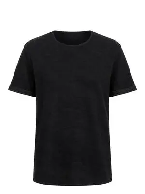 HANNES ROETHER Terry-texture T-shirt - Black
