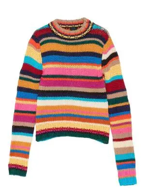 DOLCE & GABBANA Dolce & Gabbana Striped Chunky Knit Sweater