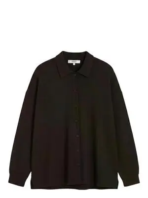 Chinti & Parker Button-up Collared Cardigan - Brown