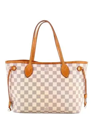 LOUIS VUITTON Louis Vuitton Damier Neverfull PM Tote Bag White