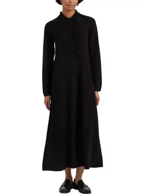 CHINTI & PARKER Chinti & Parker A-line Maxi Polo-Neck Dress