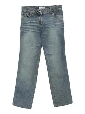 DOLCE & GABBANA Dolce & Gabbana Blue Cotton Denim Jeans With Side Stripe Detail