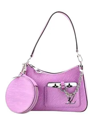 LOUIS VUITTON Louis Vuitton Marellini Handbag Epi Leather Shoulder Bag Purple